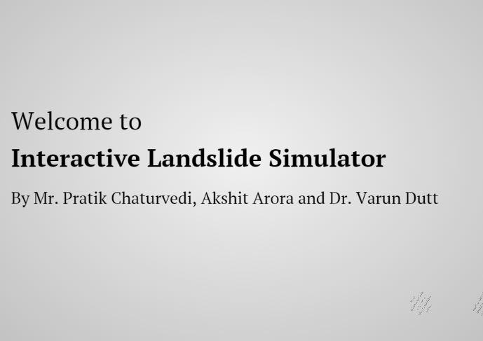 Interactive Landslide Simulator